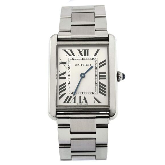 Cartier | Jewelry | Cartier Tank Solo Quartz Watch Stainless Steel 27 ...